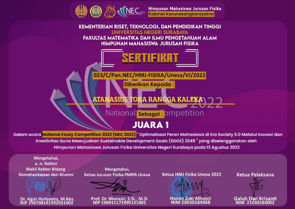 Gagas Detektor Elektrokardiogram Berbasis Kecerdasan Buatan, Mahasiswa Teknik Fisika Raih Juara ...