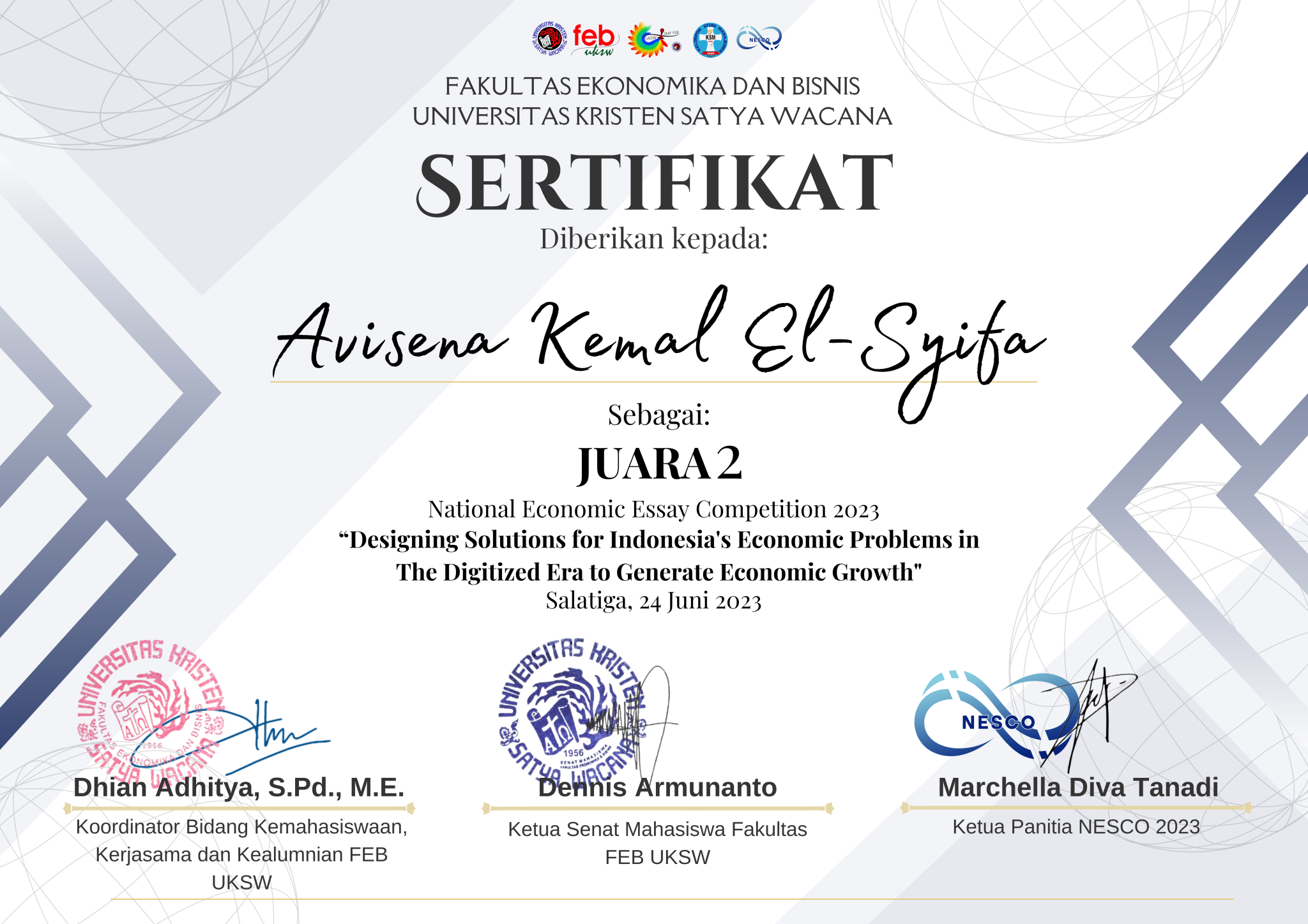 Rancang Aplikasi Pertanian Modern, Mahasiswa Teknik Fisika Raih Juara 2 Lomba Esai UKSW ...